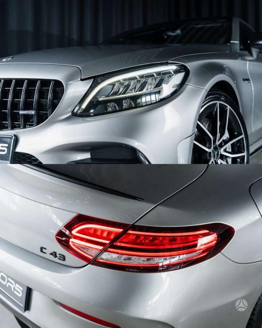 Серый Мерседес C43 AMG 2019 в Вильнюс, объемом двигателя 3.00 л и пробегом 71 тыс. км за 34998 €, фото 9 на AUTOMOTO.COM.LV