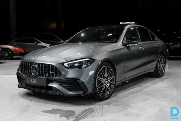 Grey Mercedes-Benz C43 AMG 2023 in Marupe, with an engine capacity of 2.00 L and mileage of 25 thousand km for 66500 €, photo 1 on AUTOMOTO.COM.LV