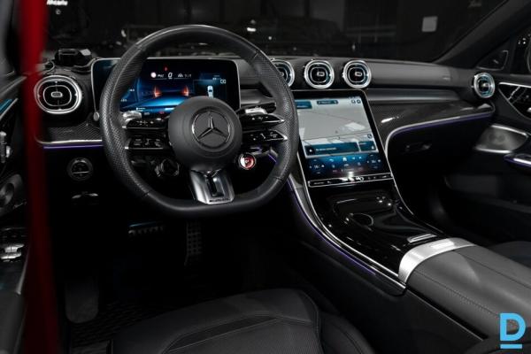 Grey Mercedes-Benz C43 AMG 2023 in Marupe, with an engine capacity of 2.00 L and mileage of 25 thousand km for 66500 €, photo 7 on AUTOMOTO.COM.LV