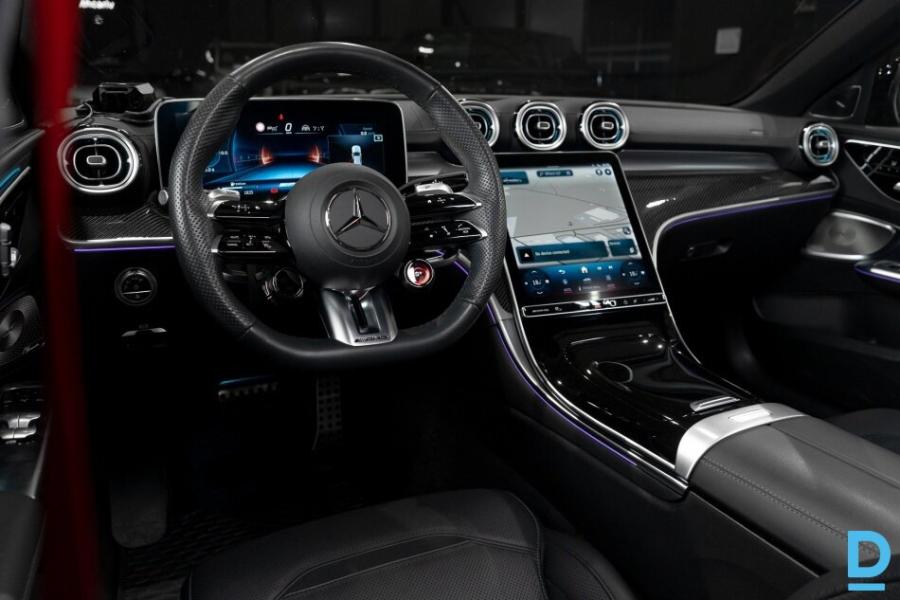 Grey Mercedes-Benz C43 AMG 2023 in Marupe, with an engine capacity of 2.00 L and mileage of 25 thousand km for 66500 €, photo 8 on AUTOMOTO.COM.LV