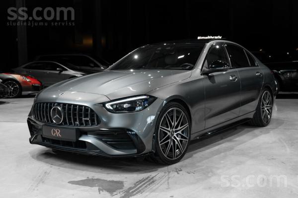 Серый Мерседес C43 AMG 2023 в Рига, объемом двигателя 2.00 л и пробегом 28 тыс. км за 56900 €, фото 1 на AUTOMOTO.COM.LV