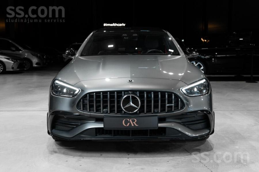 Серый Мерседес C43 AMG 2023 в Рига, объемом двигателя 2.00 л и пробегом 28 тыс. км за 56900 €, фото 3 на AUTOMOTO.COM.LV
