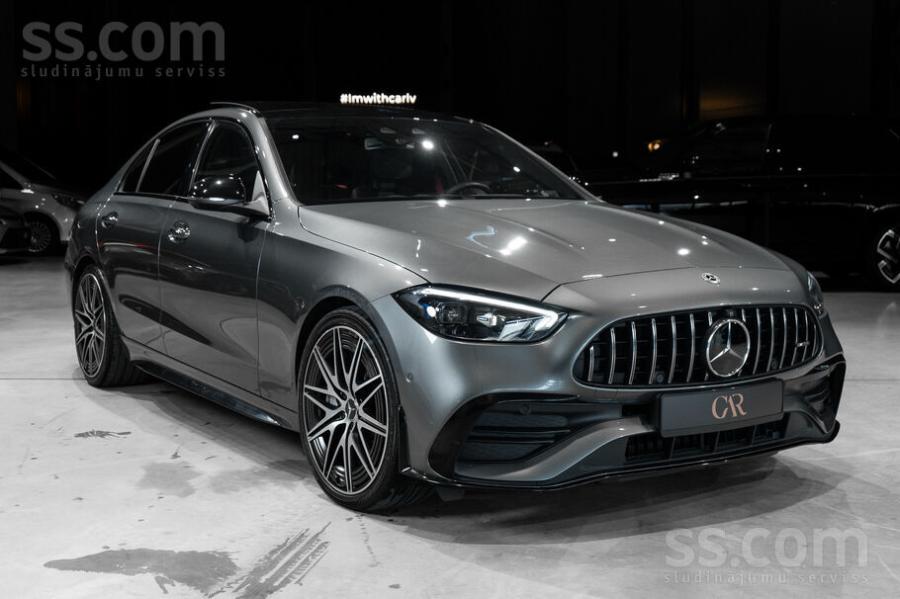 Серый Мерседес C43 AMG 2023 в Рига, объемом двигателя 2.00 л и пробегом 28 тыс. км за 56900 €, фото 4 на AUTOMOTO.COM.LV