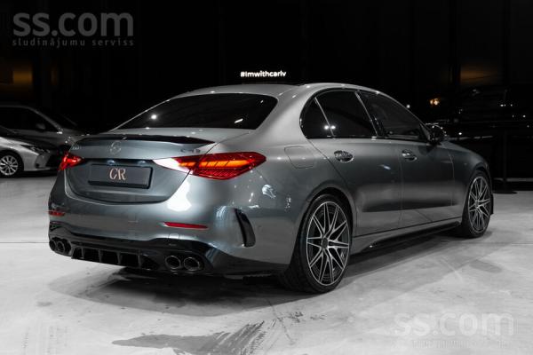 Серый Мерседес C43 AMG 2023 в Рига, объемом двигателя 2.00 л и пробегом 28 тыс. км за 56900 €, фото 4 на AUTOMOTO.COM.LV