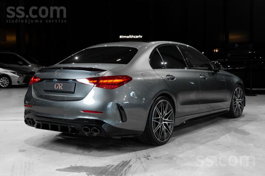 Серый Мерседес C43 AMG 2023 в Рига, объемом двигателя 2.00 л и пробегом 28 тыс. км за 56900 €, фото 5 на AUTOMOTO.COM.LV
