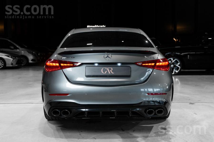 Серый Мерседес C43 AMG 2023 в Рига, объемом двигателя 2.00 л и пробегом 28 тыс. км за 56900 €, фото 6 на AUTOMOTO.COM.LV