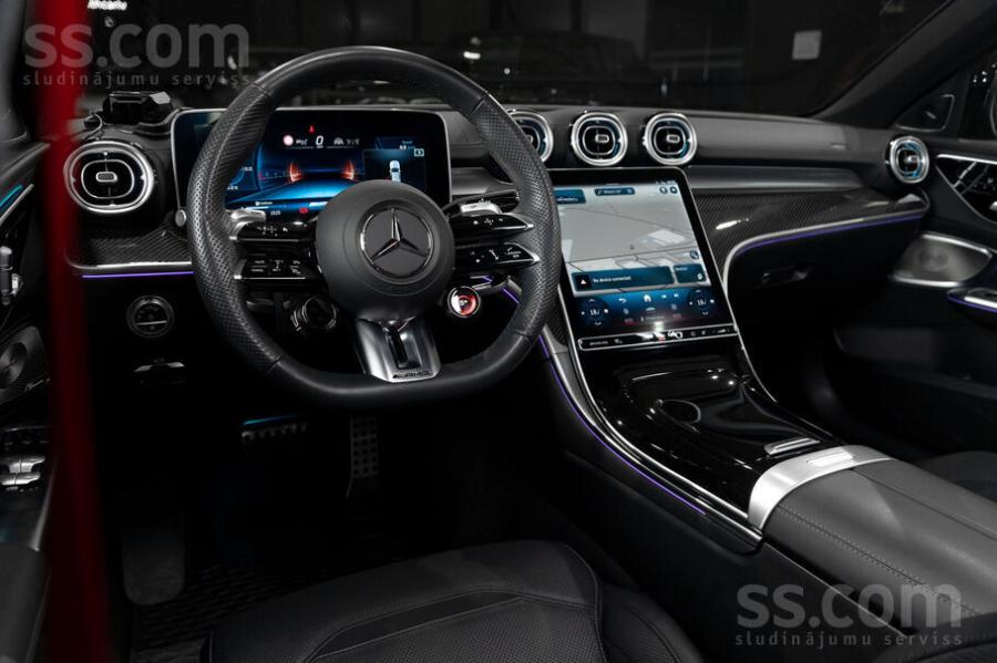 Серый Мерседес C43 AMG 2023 в Рига, объемом двигателя 2.00 л и пробегом 28 тыс. км за 56900 €, фото 13 на AUTOMOTO.COM.LV
