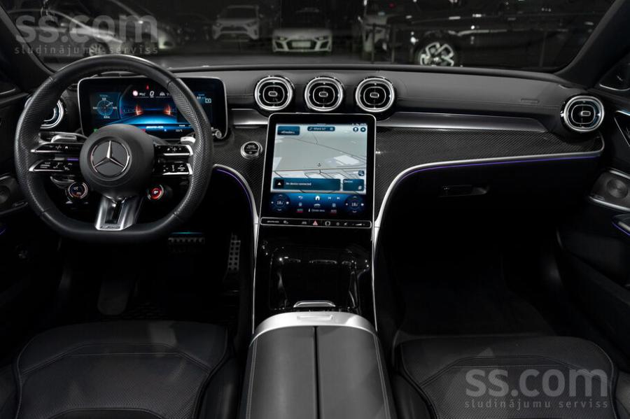 Серый Мерседес C43 AMG 2023 в Рига, объемом двигателя 2.00 л и пробегом 28 тыс. км за 56900 €, фото 14 на AUTOMOTO.COM.LV