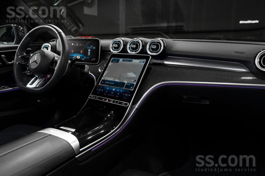 Серый Мерседес C43 AMG 2023 в Рига, объемом двигателя 2.00 л и пробегом 28 тыс. км за 56900 €, фото 15 на AUTOMOTO.COM.LV