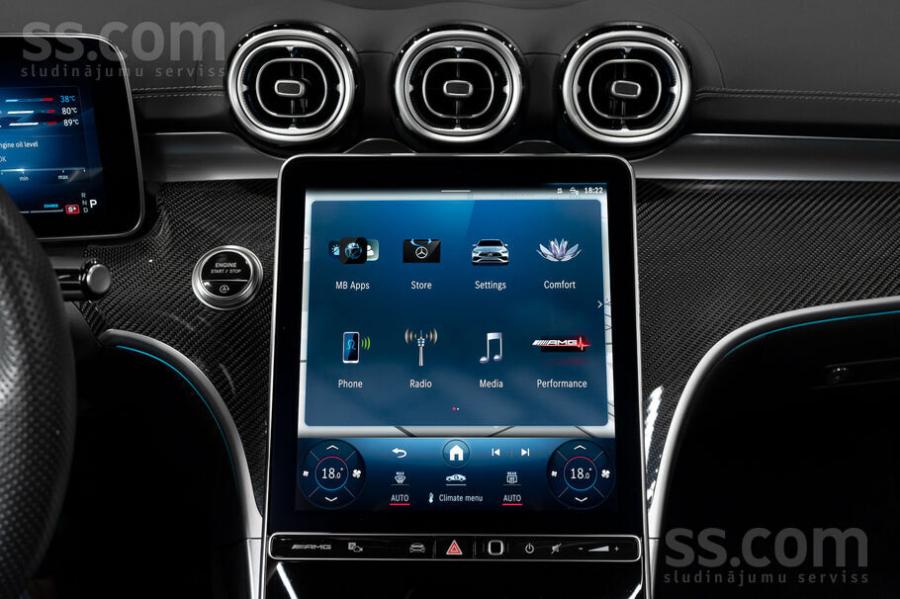Серый Мерседес C43 AMG 2023 в Рига, объемом двигателя 2.00 л и пробегом 28 тыс. км за 56900 €, фото 26 на AUTOMOTO.COM.LV