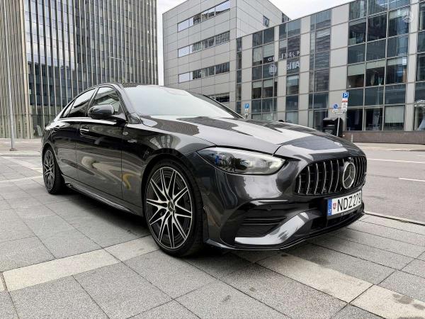 Grey Mercedes-Benz C43 AMG 2023 in Vilnius, with an engine capacity of 1.99 L and mileage of 28 thousand km for 55800 €, photo 5 on AUTOMOTO.COM.LV
