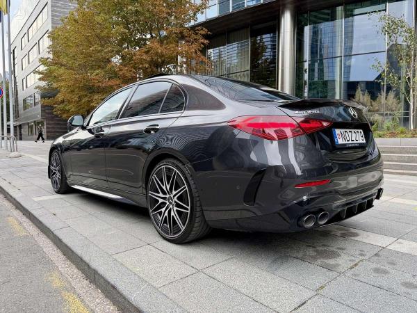 Grey Mercedes-Benz C43 AMG 2023 in Vilnius, with an engine capacity of 1.99 L and mileage of 28 thousand km for 55800 €, photo 6 on AUTOMOTO.COM.LV
