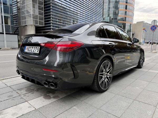 Grey Mercedes-Benz C43 AMG 2023 in Vilnius, with an engine capacity of 1.99 L and mileage of 28 thousand km for 55800 €, photo 8 on AUTOMOTO.COM.LV