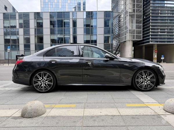 Grey Mercedes-Benz C43 AMG 2023 in Vilnius, with an engine capacity of 1.99 L and mileage of 28 thousand km for 55800 €, photo 9 on AUTOMOTO.COM.LV
