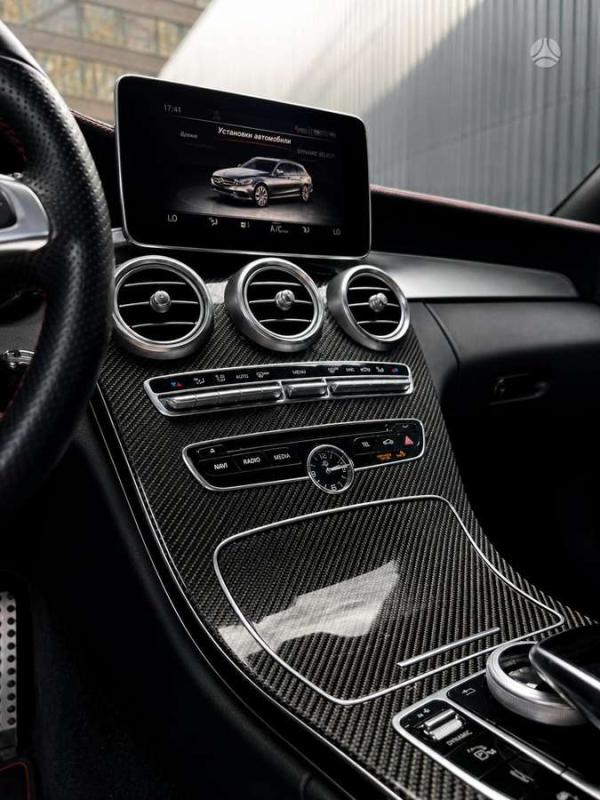 Grey Mercedes-Benz C43 AMG 2017 in Vilnius, with an engine capacity of 3.00 L and mileage of 86 thousand km for 25500 €, photo 8 on AUTOMOTO.COM.LV