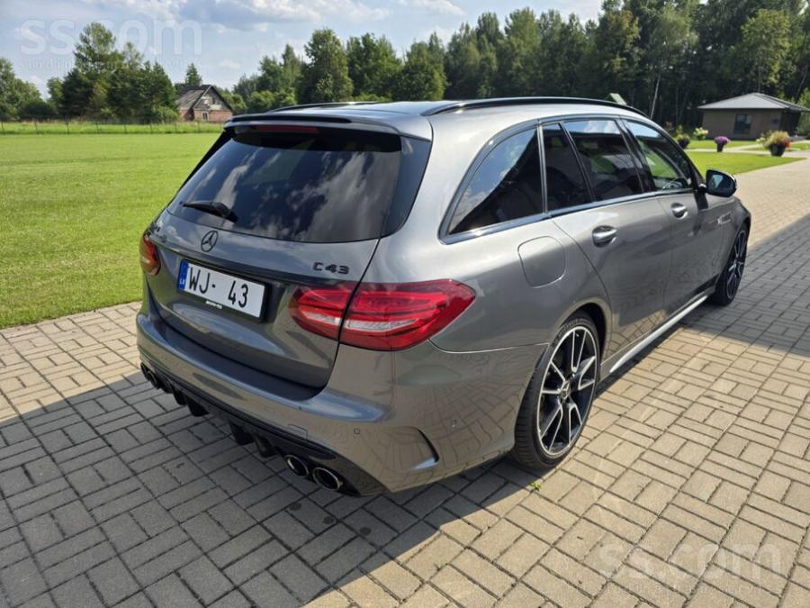 Серый Мерседес C43 AMG 2017 в Екабпилс, объемом двигателя 3.00 л и пробегом 114 тыс. км за 22200 €, фото 6 на AUTOMOTO.COM.LV