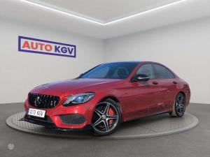 Red Mercedes-Benz C43 AMG 2016 in Vilnius, with an engine capacity of 3.00 L and mileage of 159 thousand km for 23499 €, photo  on AUTOMOTO.COM.LV