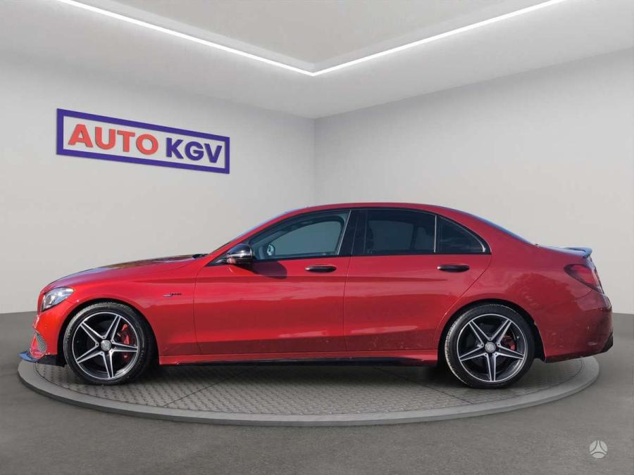 Sarkans Mercedes-Benz C43 AMG 2016 Viļņa, ar dzinēja tilpumu 3.00 L un nobraukumu 159 tūkst. km par 23499 €, foto 3 vietnē AUTOMOTO.COM.LV