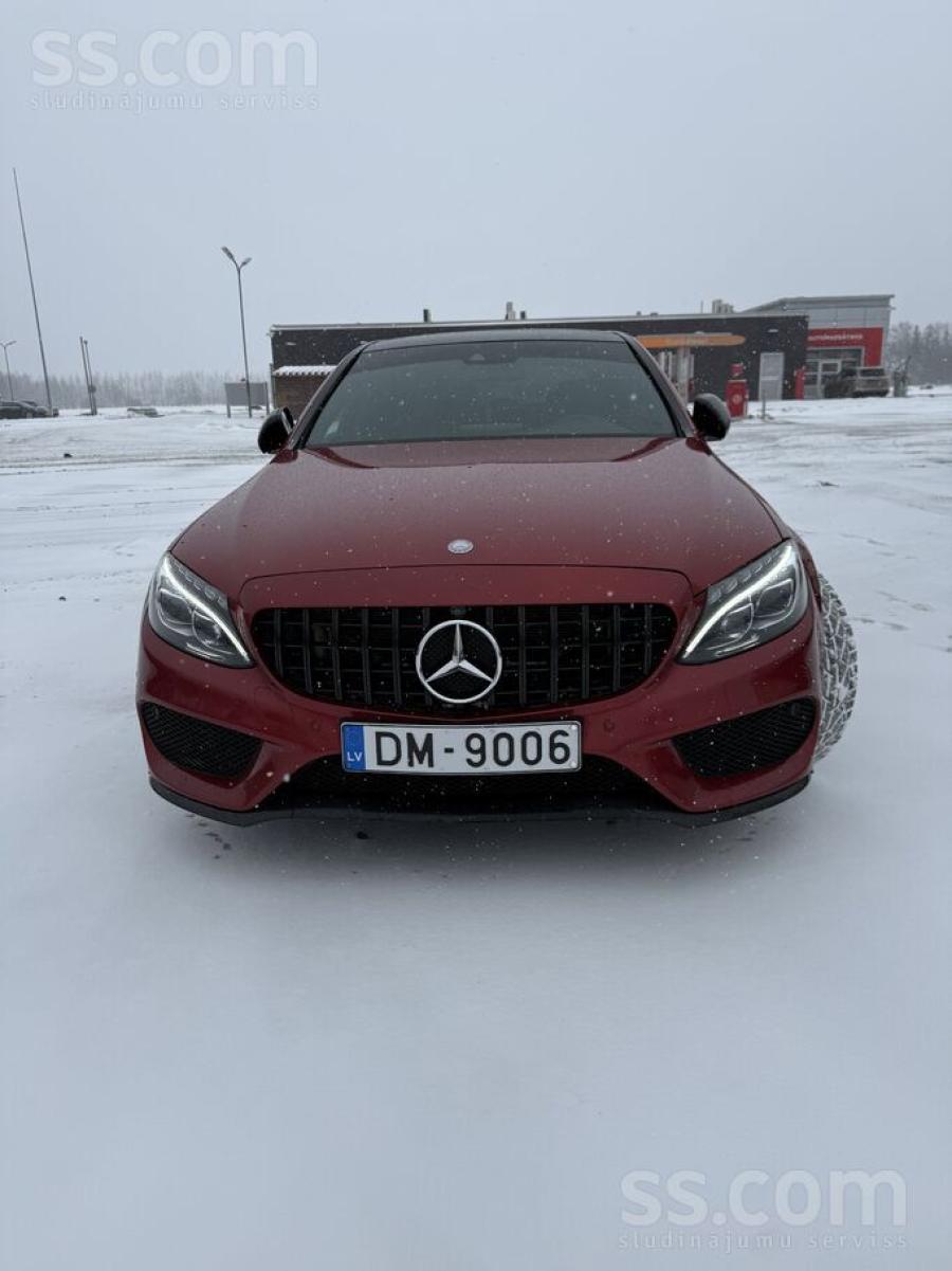 Sarkans Mercedes-Benz C43 AMG 2017 Rīga, ar dzinēja tilpumu 3.00 L un nobraukumu 91 tūkst. km par 25900 €, foto 3 vietnē AUTOMOTO.COM.LV