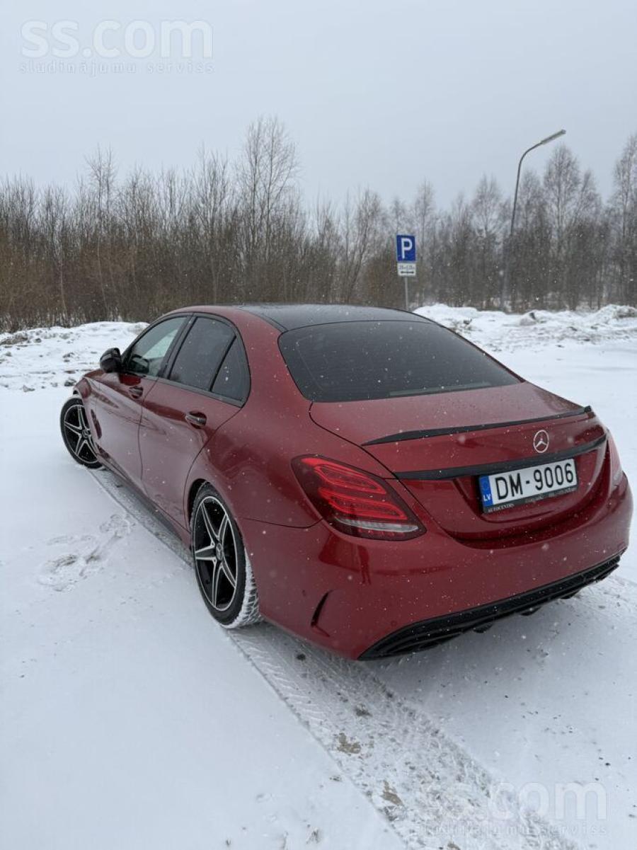 Sarkans Mercedes-Benz C43 AMG 2017 Rīga, ar dzinēja tilpumu 3.00 L un nobraukumu 91 tūkst. km par 25900 €, foto 6 vietnē AUTOMOTO.COM.LV