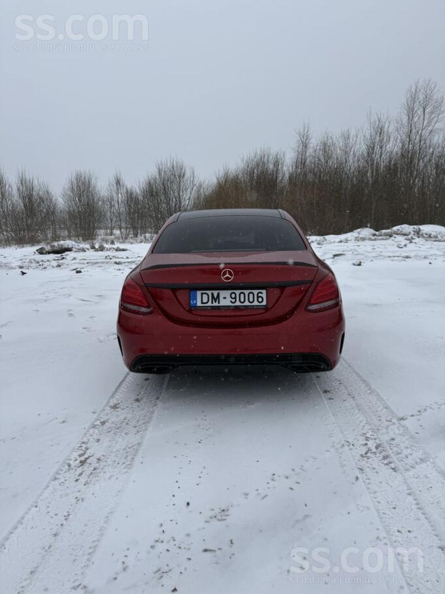 Sarkans Mercedes-Benz C43 AMG 2017 Rīga, ar dzinēja tilpumu 3.00 L un nobraukumu 91 tūkst. km par 25900 €, foto 7 vietnē AUTOMOTO.COM.LV