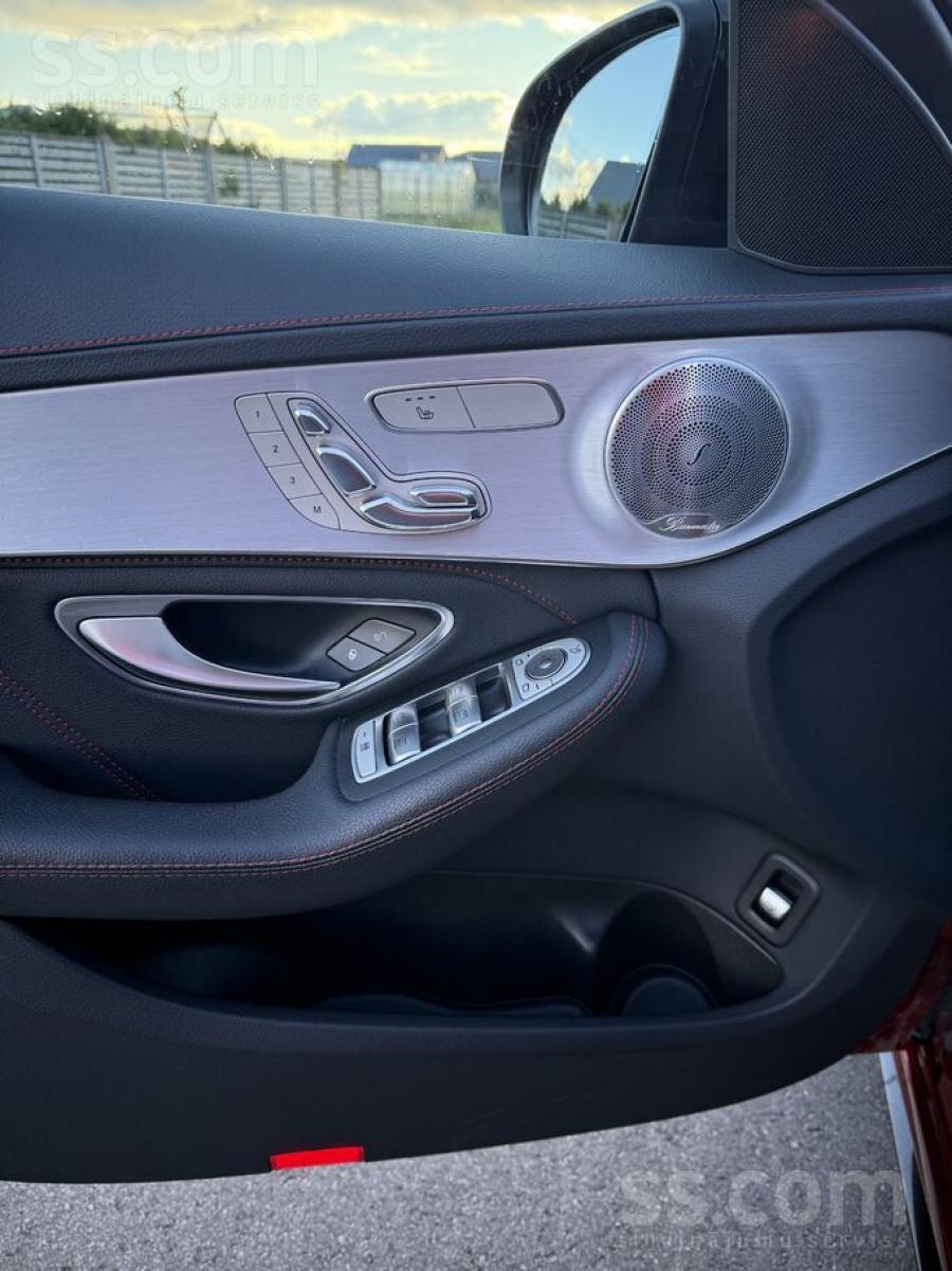 Sarkans Mercedes-Benz C43 AMG 2017 Rīga, ar dzinēja tilpumu 3.00 L un nobraukumu 91 tūkst. km par 25900 €, foto 10 vietnē AUTOMOTO.COM.LV