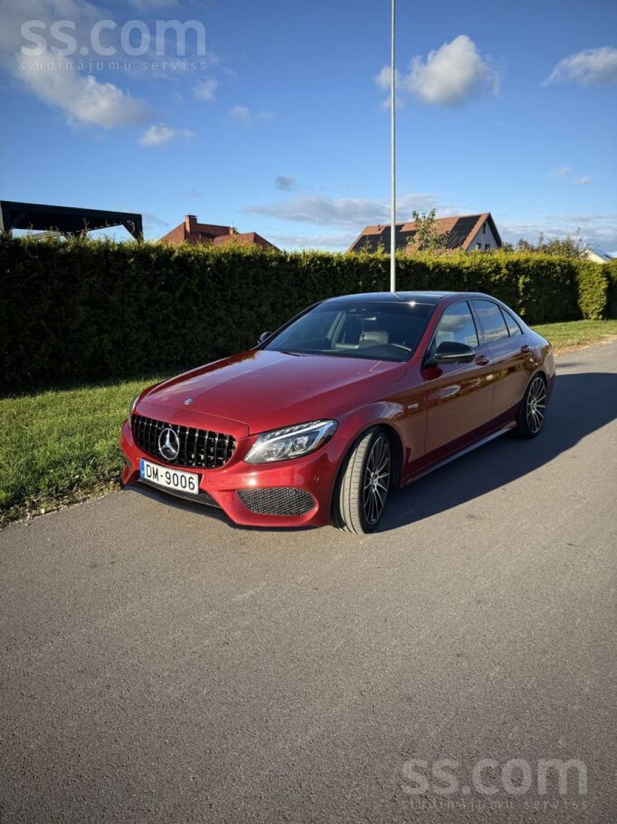 Sarkans Mercedes-Benz C43 AMG 2017 Rīga, ar dzinēja tilpumu 3.00 L un nobraukumu 91 tūkst. km par 25900 €, foto 11 vietnē AUTOMOTO.COM.LV
