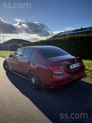 Sarkans Mercedes-Benz C43 AMG 2017 Rīga, ar dzinēja tilpumu 3.00 L un nobraukumu 91 tūkst. km par 25900 €, foto 15 vietnē AUTOMOTO.COM.LV