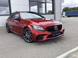 Red Mercedes-Benz C43 AMG 2020 in Vilnius, with an engine capacity of 3.00 L and mileage of 58 thousand km for 33500 €, photo 3 on AUTOMOTO.COM.LV