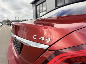 Red Mercedes-Benz C43 AMG 2020 in Vilnius, with an engine capacity of 3.00 L and mileage of 58 thousand km for 33500 €, photo 7 on AUTOMOTO.COM.LV