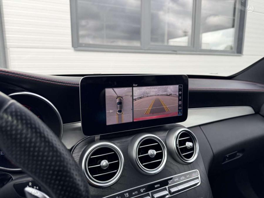 Red Mercedes-Benz C43 AMG 2020 in Vilnius, with an engine capacity of 3.00 L and mileage of 58 thousand km for 33500 €, photo 23 on AUTOMOTO.COM.LV