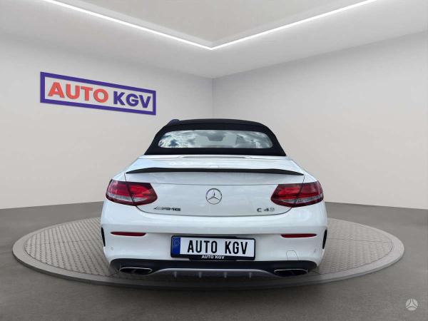 White Mercedes-Benz C43 AMG 2017 in Kaunas, with an engine capacity of 3.00 L and mileage of 64 thousand km for 29999 €, photo 4 on AUTOMOTO.COM.LV