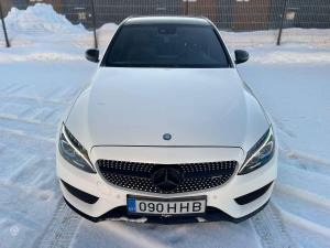 White Mercedes-Benz C43 AMG 2015 in Tallinn, with an engine capacity of 3.00 L and mileage of 185 thousand km for 25990 €, photo 5 on AUTOMOTO.COM.LV