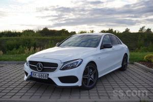 Balts Mercedes-Benz C43 AMG 2016 Daugavpils, ar dzinēja tilpumu 3.00 L un nobraukumu 152 tūkst. km par 32000 €, foto  vietnē AUTOMOTO.COM.LV