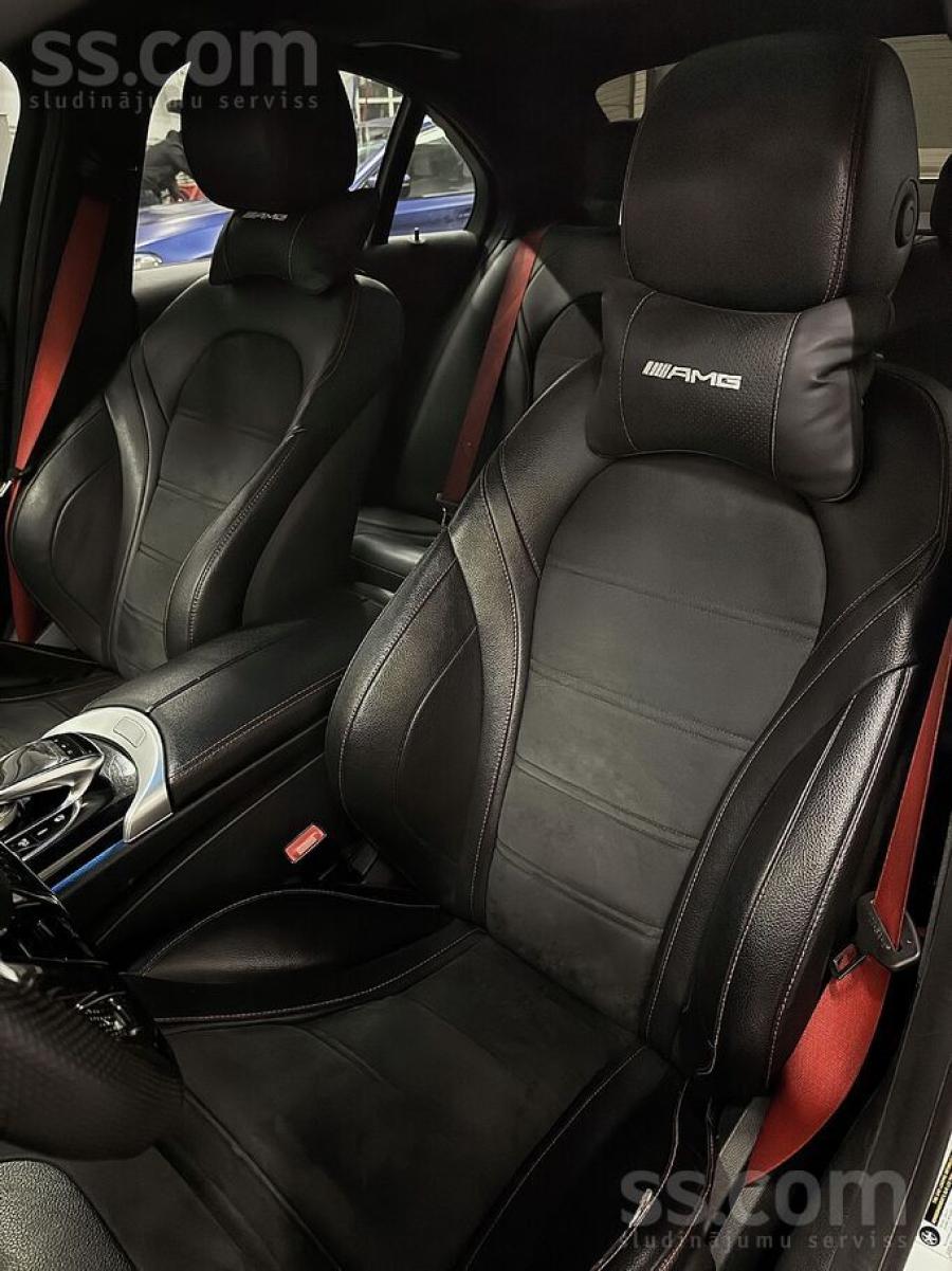 Белый Мерседес C43 AMG 2017 в Рига, объемом двигателя 3.00 л и пробегом 150 тыс. км за 26000 €, фото 5 на AUTOMOTO.COM.LV