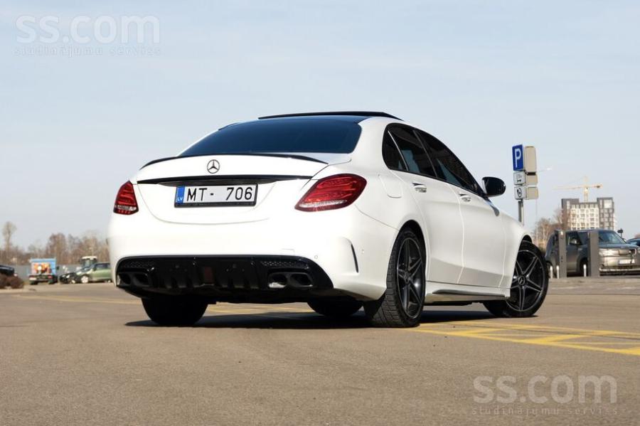 Balts Mercedes-Benz C43 AMG 2017 Rīga, ar dzinēja tilpumu 3.00 L un nobraukumu 145 tūkst. km par 27000 €, foto 3 vietnē AUTOMOTO.COM.LV
