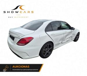 White Mercedes-Benz C43 AMG 2017 in Klaipeda, with an engine capacity of 3.00 L and mileage of 102 thousand km for 13600 €, photo  on AUTOMOTO.COM.LV
