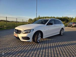 Белый Мерседес C43 AMG 2017 в Каунас, объемом двигателя 3.00 л и пробегом 147 тыс. км за 22990 €, фото  на AUTOMOTO.COM.LV