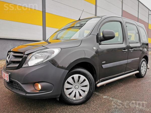 Black Mercedes-Benz Citan 2016 in Riga, with an engine capacity of 1.50 L and mileage of 0 thousand km for 6500 €, photo 1 on AUTOMOTO.COM.LV