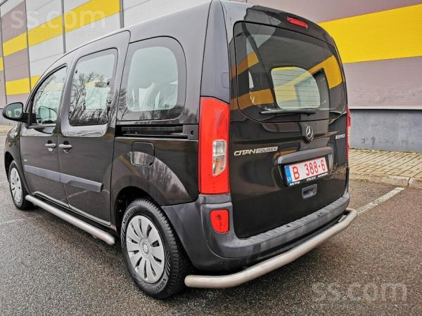 Black Mercedes-Benz Citan 2016 in Riga, with an engine capacity of 1.50 L and mileage of 0 thousand km for 6950 €, photo 6 on AUTOMOTO.COM.LV