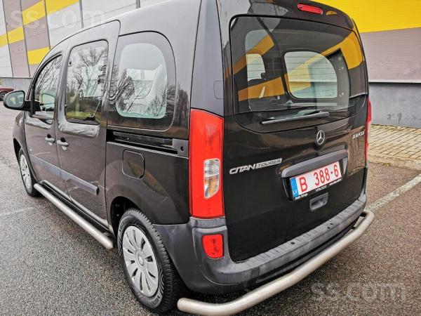 Black Mercedes-Benz Citan 2016 in Riga, with an engine capacity of 1.50 L and mileage of 0 thousand km for 6950 €, photo 7 on AUTOMOTO.COM.LV