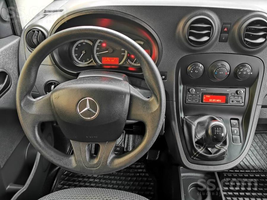 Black Mercedes-Benz Citan 2016 in Riga, with an engine capacity of 1.50 L and mileage of 210 thousand km for 5950 €, photo 27 on AUTOMOTO.COM.LV