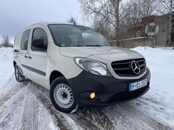 Brown Mercedes-Benz Citan 2014 in Siauliai, with an engine capacity of 1.46 L and mileage of 281 thousand km for 4950 €, photo 1 on AUTOMOTO.COM.LV