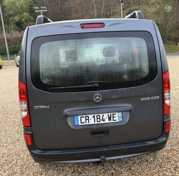 Grey Mercedes-Benz Citan 2013 in Taurage, with an engine capacity of 1.46 L and mileage of 261 thousand km for 5200 €, photo 5 on AUTOMOTO.COM.LV