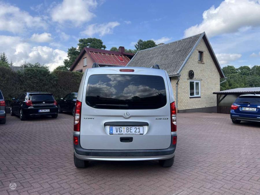 Pelēks Mercedes-Benz Citan 2014 Kelmė, ar dzinēja tilpumu 1.46 L un nobraukumu 223 tūkst. km par 4500 €, foto 6 vietnē AUTOMOTO.COM.LV