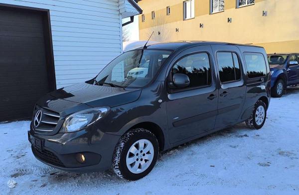 Pelēks Mercedes-Benz Citan 2017 Kuršėnai, ar dzinēja tilpumu 1.46 L un nobraukumu 200 tūkst. km par 8400 €, foto 1 vietnē AUTOMOTO.COM.LV