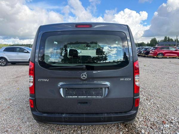 Pelēks Mercedes-Benz Citan 2014 Tauragė, ar dzinēja tilpumu 1.46 L un nobraukumu 201 tūkst. km par 5300 €, foto 4 vietnē AUTOMOTO.COM.LV