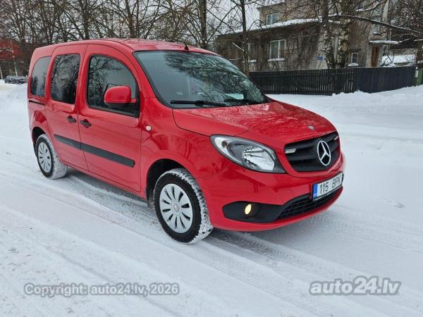 Sarkans Mercedes-Benz Citan 2015 Tallina, ar dzinēja tilpumu 1.50 L un nobraukumu 150 tūkst. km par 5990 €, foto 1 vietnē AUTOMOTO.COM.LV