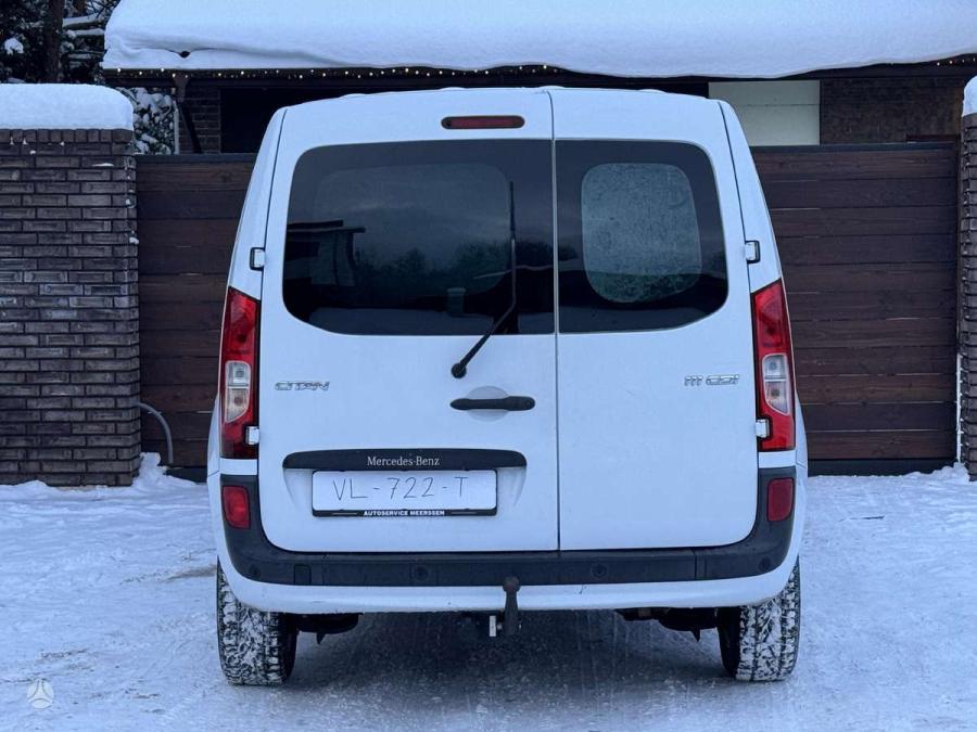 White Mercedes-Benz Citan 2015 in Vilnius, with an engine capacity of 1.46 L and mileage of 334 thousand km for 5750 €, photo 6 on AUTOMOTO.COM.LV