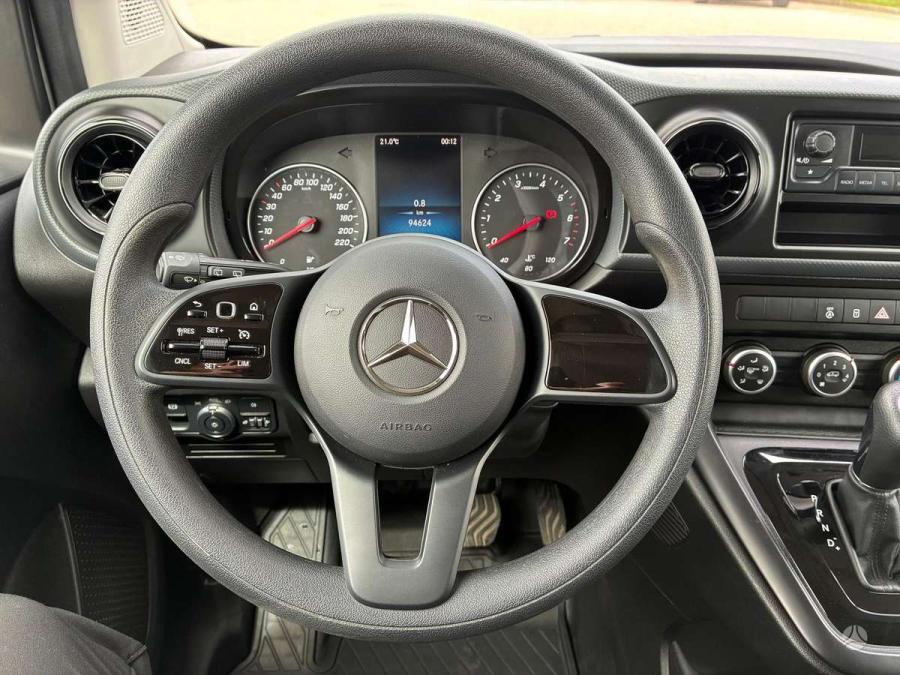 White Mercedes-Benz Citan 2023 in Kaunas, with an engine capacity of 1.33 L and mileage of 95 thousand km for 16999 €, photo 12 on AUTOMOTO.COM.LV
